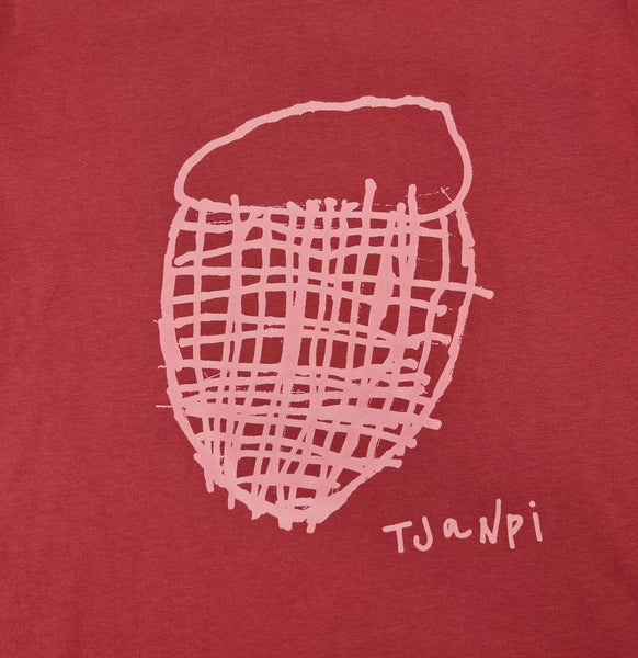Adult Tee - Tjanpi Logo on Red Earth – Tjanpi Desert Weavers