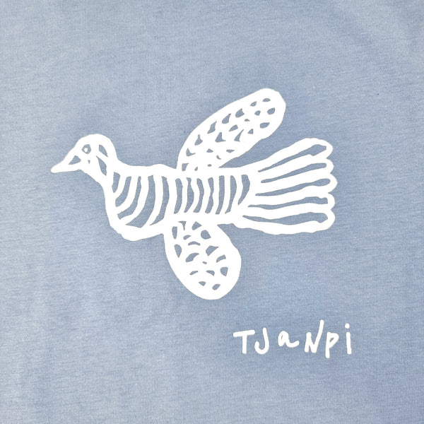 Kids Tee - Tjulpu on Serene Blue – Tjanpi Desert Weavers